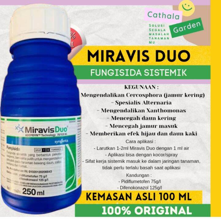 MIRAVIS DUO KEMASAN 250ML | FUNGISIDA TEROBOSAN TERBARU OBAT CACAR CABAI DAN ALTERNARIA SEGALA ...