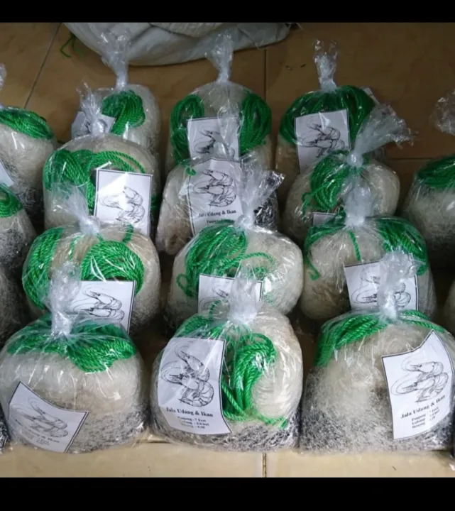 COD JALA IKAN DAN UDANG 2 METER BAHAN SENAR / JALA LEMPAR / JALA DANAU ...