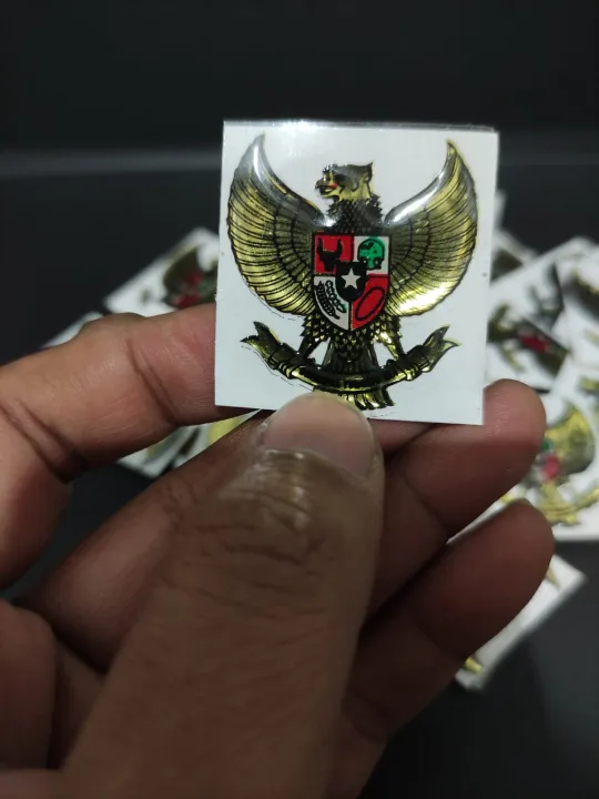 STIKER TIMBUL EMBLEM LAMBANG BURUNG GARUDA 3,5cm STIKER TIMBUL GARUDA ...