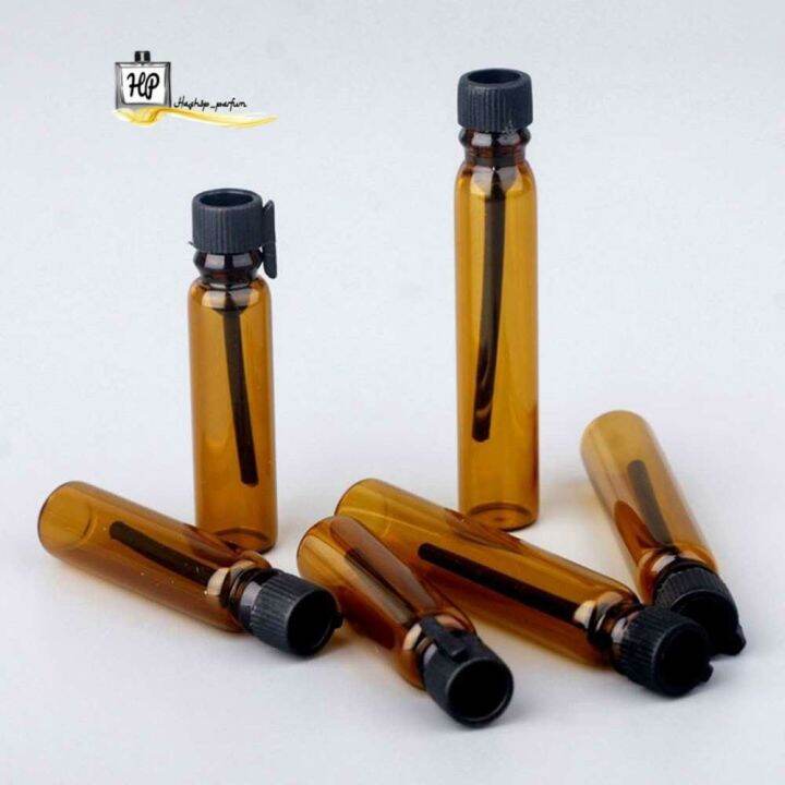 5pcs Botol Tester Lidi Amber 2ml Botol Kaca Stick Botol Sampel Amber ...