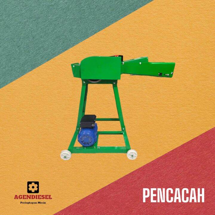 YASUKA - Mesin Pencacah Rumput Ranting Pakan Ternak + Mesin Penggerak ...