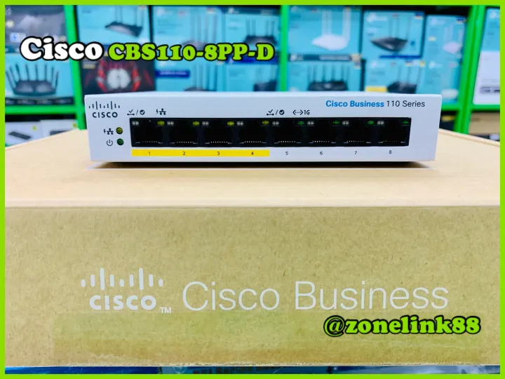 Cisco CBS110-8PP-D Unmanaged Gigabit POE Switch 8 Port, POE 32W ...