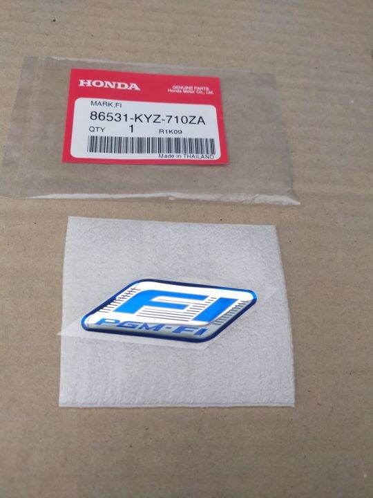 HONDA PGM FI STICKER DECALS 86531-KYZ-710ZA | Lazada PH