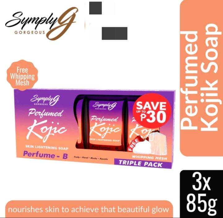 Simply G Perfumed Kojic Soap Triple Pack 85g | Lazada PH
