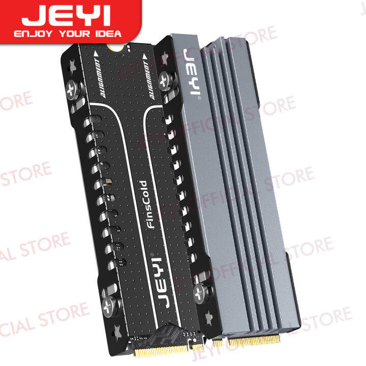 JEYI ฮีทซิงค์ M.2 SSD,หม้อน้ำเย็นอลูมิเนียมระบายความร้อน NVME NGFF ...