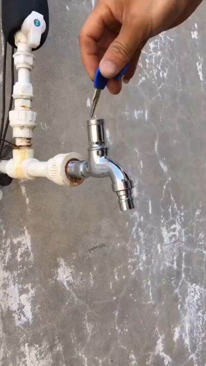 Portable Anti-theft Faucet Water Tap with Lock Key Single Hole Key ...