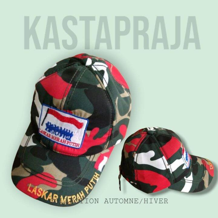 Topi Loreng Logo Laskar Merah Putih Tampil Keren Dengan Desain Bahan ...