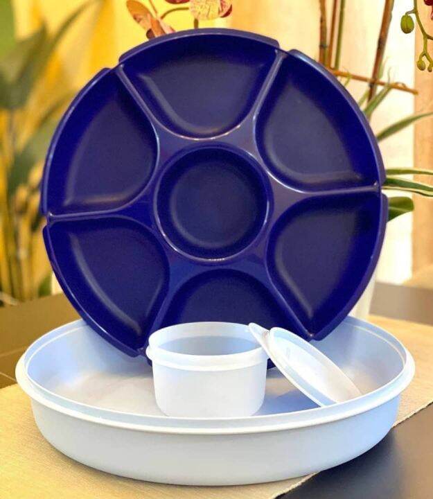 Tupperware serving center (royal blue) | Lazada