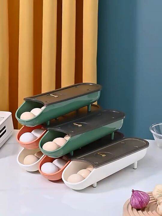 Satu Keluarga Tempat Telur Ayam Estetik C861 Egg Rack Kotak Penyimpanan ...