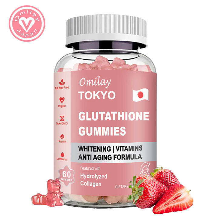 Omilay Glutathione with Collagen Gummy Whitening Gummies Anti-Aging ...