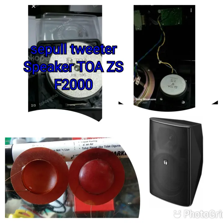 sepull sepul lilitan diafragma untuk tweeter speaker TOA ZS F2000 ...
