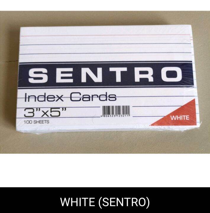 Sentro Index Card (WHITE) (3x5/4x6/5x8) | Lazada PH