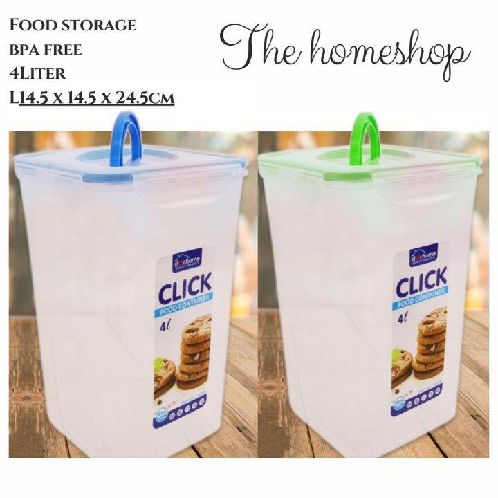 4SIDE AIRTIGHT FOOD CONTAINER /CLICK MULTI FOOD STORAGE /4LI BPA FREE ...