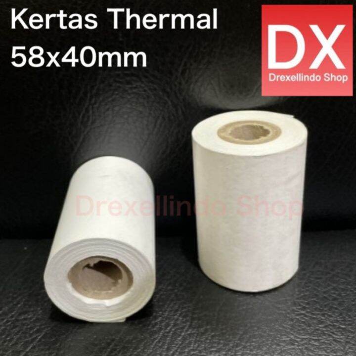 Kertas thermal struk 58x40mm | Lazada Indonesia