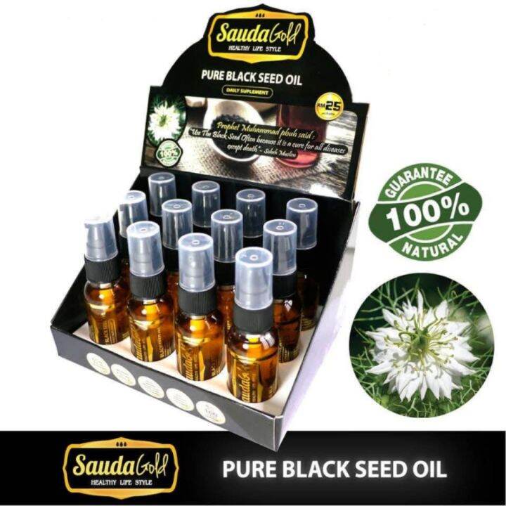Sauda Gold Habbatus Sauda 35ml Spray Pure Black Seed oil minyak ...