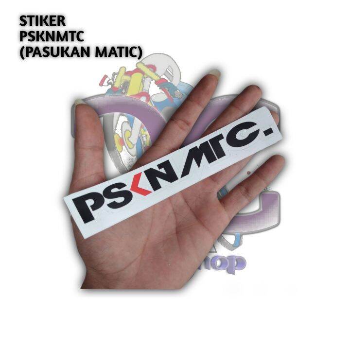 Sticker PSKNMTC. Pasukan Matic panjang 15cm x lebar 2,5cm warna lengkap ...