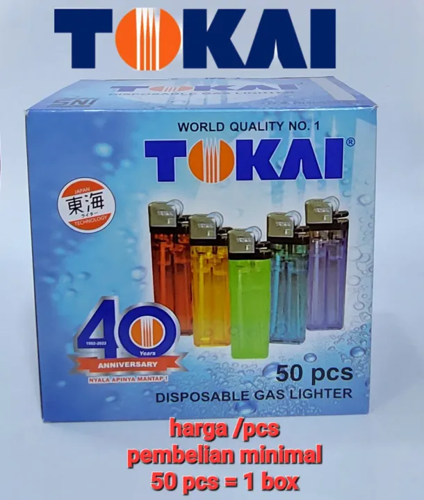 korek api gas tokai - 1 box isi 50 pcs | Lazada Indonesia