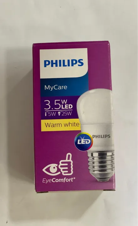 PHILIPS P45 E27 3.5W LED BULB (WARM WHITE) | Lazada