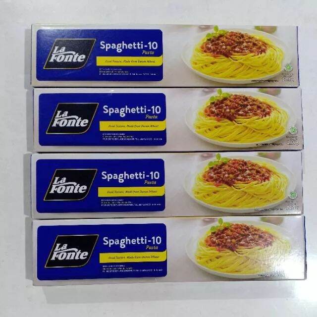 mie spaghetti la Fonte berat 225gram | Lazada Indonesia