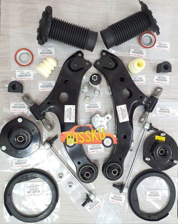 18 IN 1 SET- FRONT SUSPENSION PART- TOYOTA HARRIER ACU30 ACU35 MCU30 ...