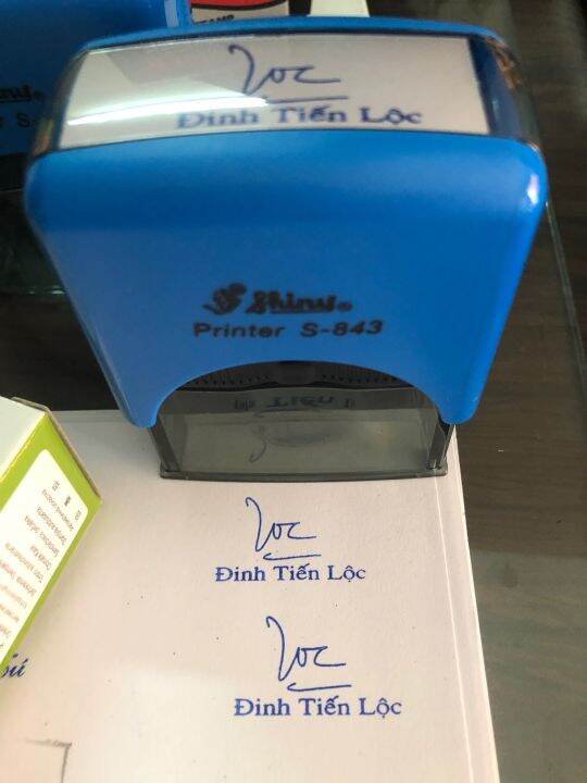 Khắc dấu chữ ký kèm tên rõ đẹp chuẩn, hàng chính hãng chất lượng ...