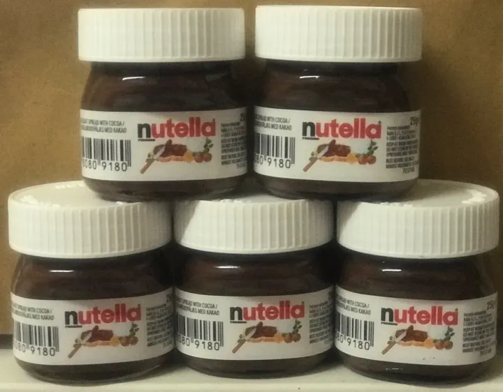 50 pcs Nutella spread mini glass jar 25g | Lazada PH