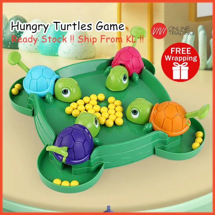 Hungry Turtles Eating Beads Game Peas Family Gathering Game Mainan Budak dan Keluarga | Lazada