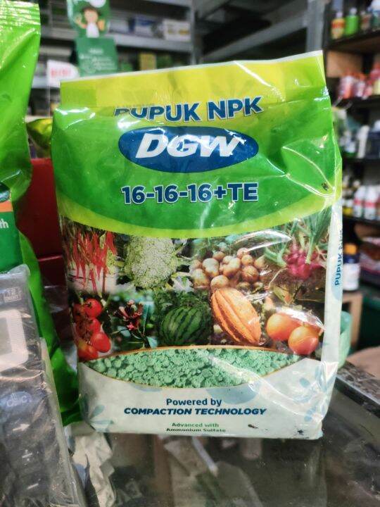 Pupuk NPK 16 16 16 Compaction DGW 1 kg Ori | Lazada Indonesia