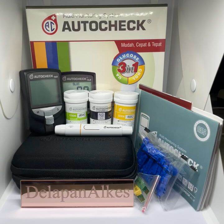 AUTOCHECK 3in1 Monitoring System GCU Alat Mesin Cek Gula Darah ...