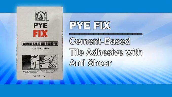 PYE FIX GREY CEMENT BASED TILE ADHESIVE 1KG | Lazada