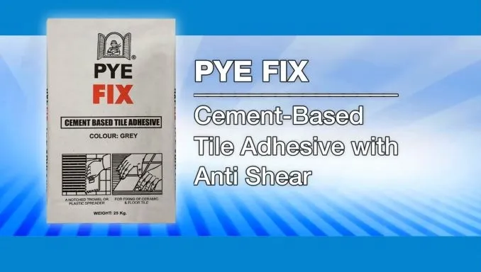 PYE FIX GREY CEMENT BASED TILE ADHESIVE 1KG | Lazada