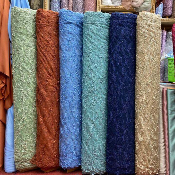 Kain Spenggel Brodir dengan Bahan Dasar Tile Bordir Harga Persetengah ...