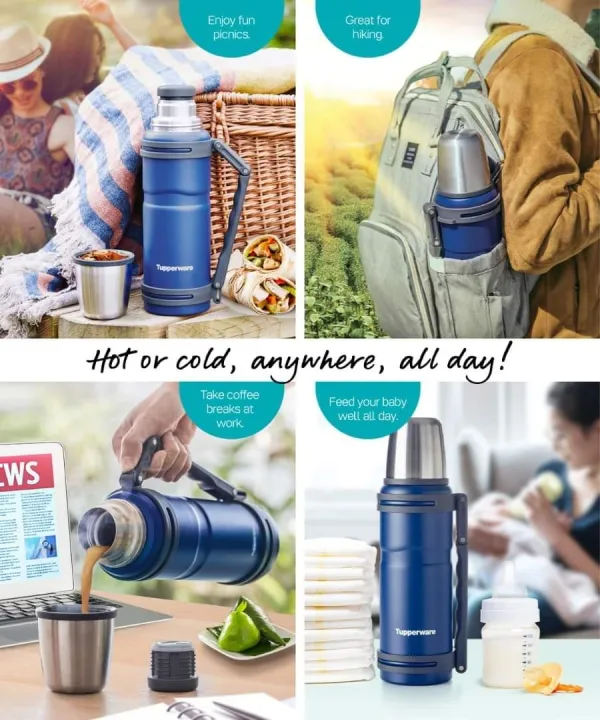 Tupperware Xploris Thermal Flask 1.2L (1Pcs) | Lazada