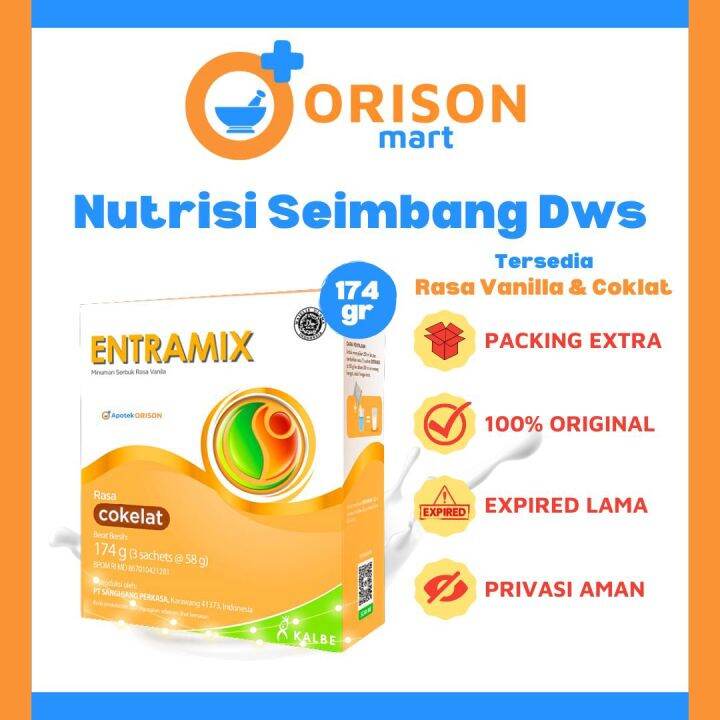 ENTRAMIX NUTRISI SEIMBANG DEWASA RASA VANILA & COKLAT | Lazada Indonesia