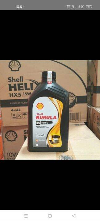 Oli / Oil Shell Rimula R3 Turbo Heavy Duty Diesel 15W 40 kemasan 1L ...