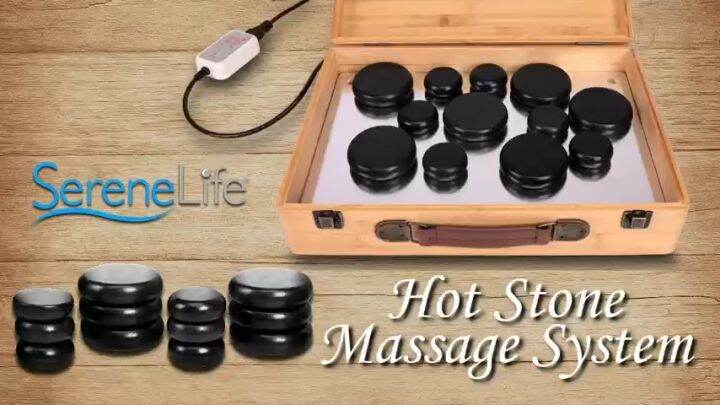 【จัดส่งภายในประเทศ】SereneLife Massage Stone Heater Box Set สปาไฟฟ้าแบบ ...