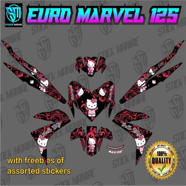 Euro Marvel 125 decals sticker, Laminated | Lazada PH