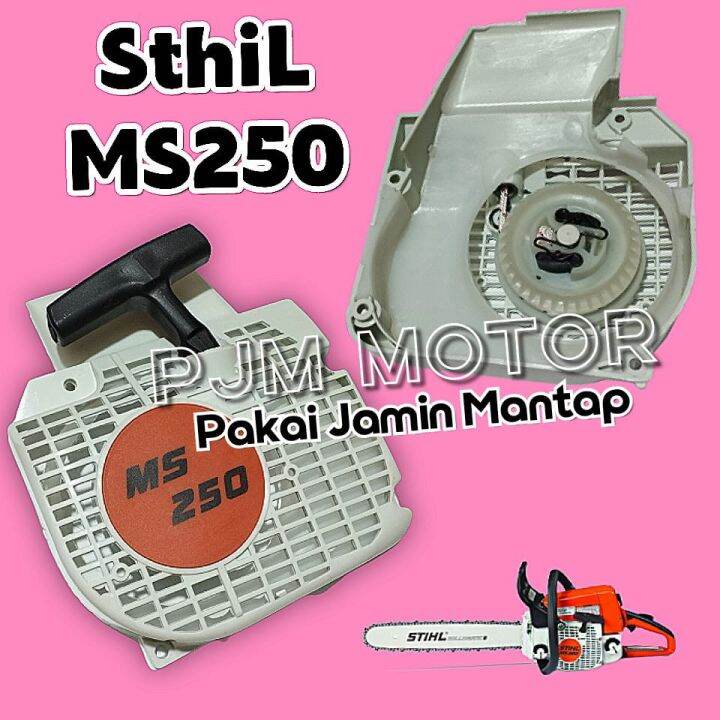 Ms250 Recoil starter Tarikan kap engkol star mesin chainsaw sthil senso sinso stihl Ms 250 ...