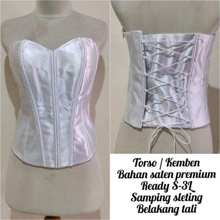 Kamisol Kebaya / Bustier / Longtorso Kebaya Jumbo Satin Model Kemben ...