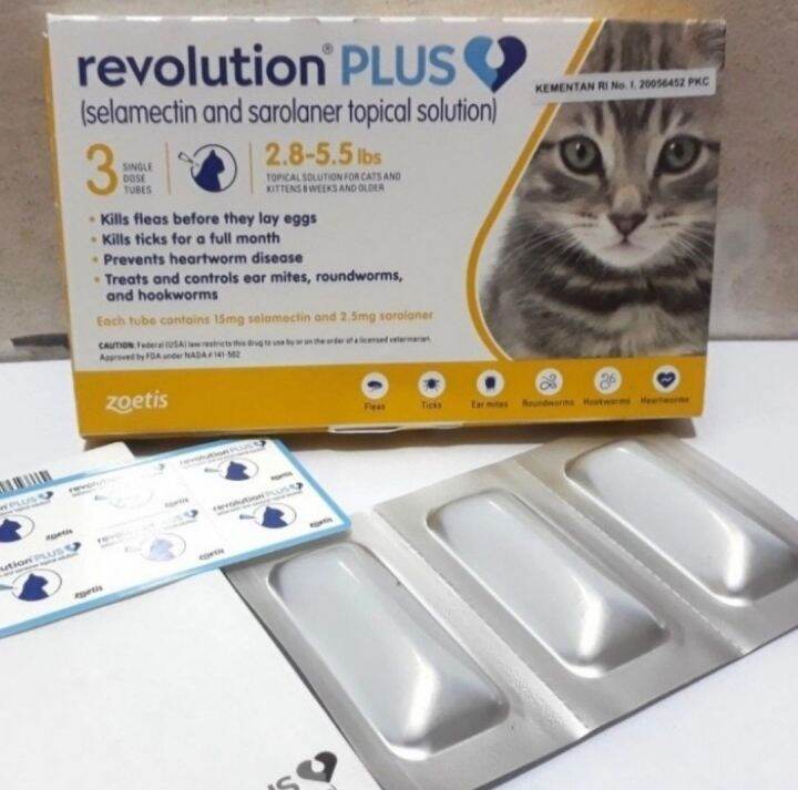 3 TUBE REVOLUTION CAT KITTEN PLUS (BERAT 1 KG - 2,5 KG) | Lazada Indonesia