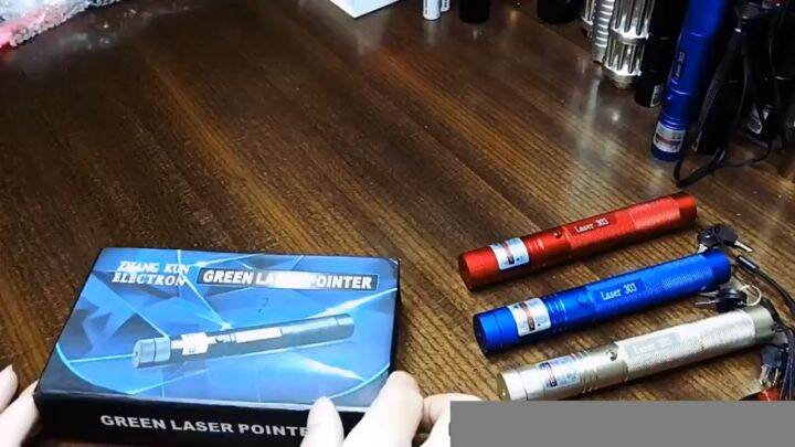 Green Laser Pointers 532nm 10000m High Power Laser light 303 Lazer SD Burning Powerful blue ...