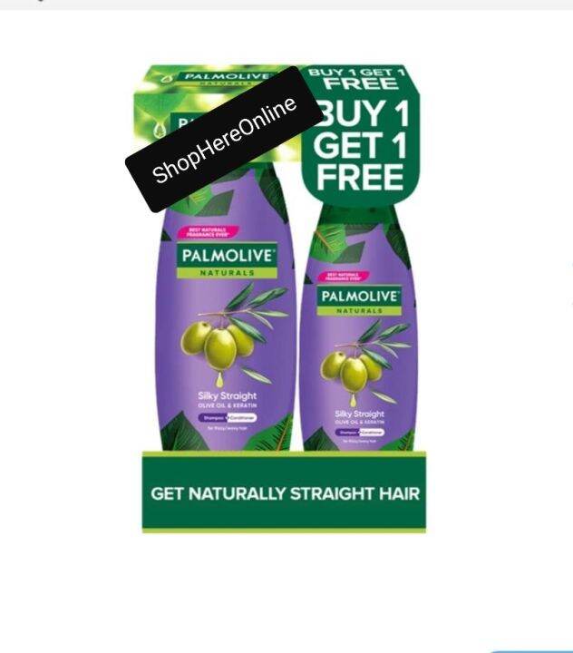 Palmolive Shampoo & Conditioner Silky Straight Olive oil & Keratin Buy ...