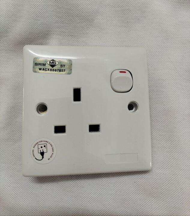 Hot Item 13A Single Switch Socket Outlet 13A (SIRIM) Switch Electric ...