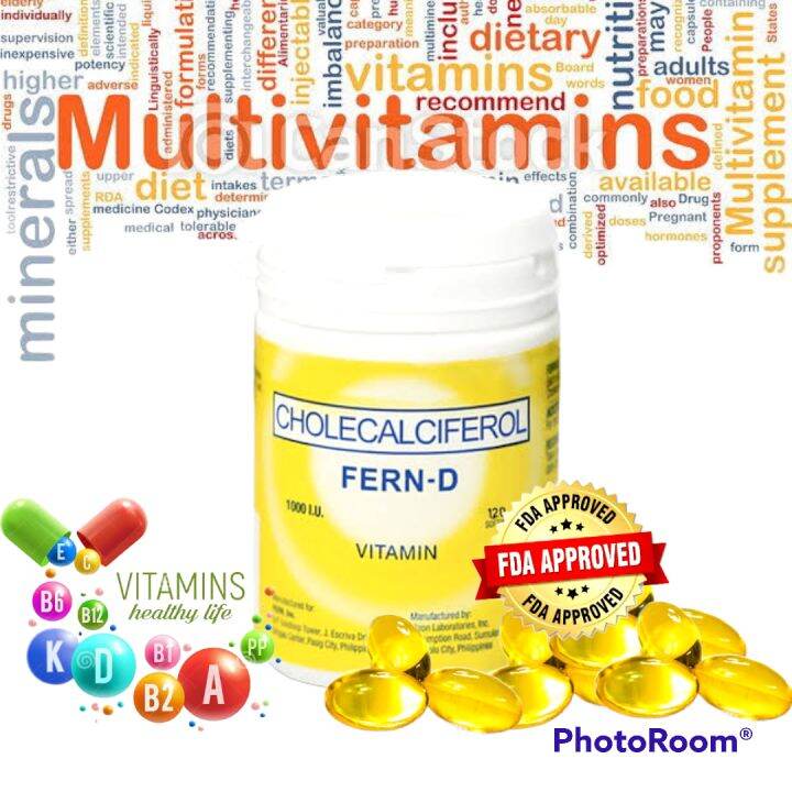 FERN D (I-fern) 1,000 I.U. (Vitamin D) 60 Soft Gel | Lazada PH