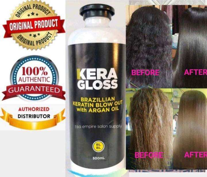 KERAGLOSS BRAZILIAN BLOWOUT HAIR TREATMENT WITH ARGAN OIL 500ML | Lazada PH