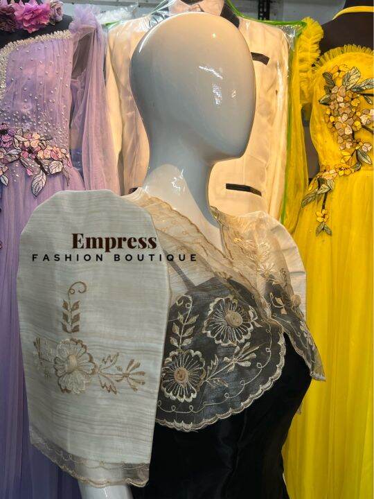 Bolero Filipiniana “Beige” W/ Embroidery Design | Lazada PH