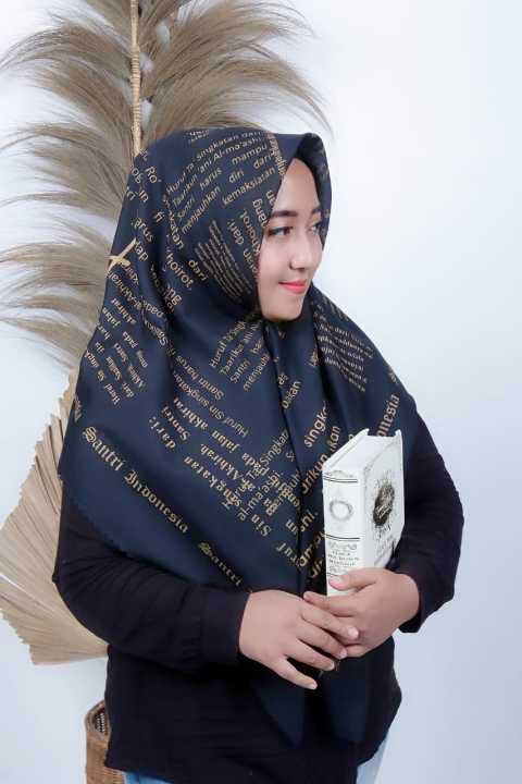 viral! Hijab Santri terbaru terpopuler HIJAB VOAL MOTIF FILOSOFI SANTRI | Lazada Indonesia