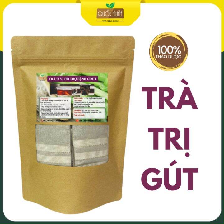Trà trị Gút túi lọc Quốc Thái giảm các cơn đau do Gút (Gout), giảm sản ...