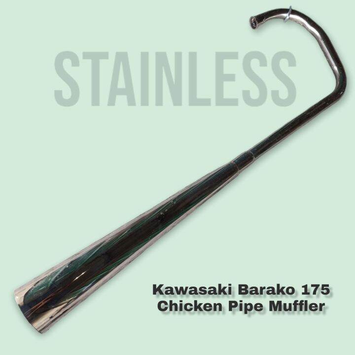 Kawasaki Barako 175 Stainless Motorcycle Chicken Pipe Muffler | Lazada PH