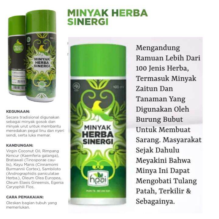 Minyak Herba Sinergi MHS HPAI | Lazada Indonesia